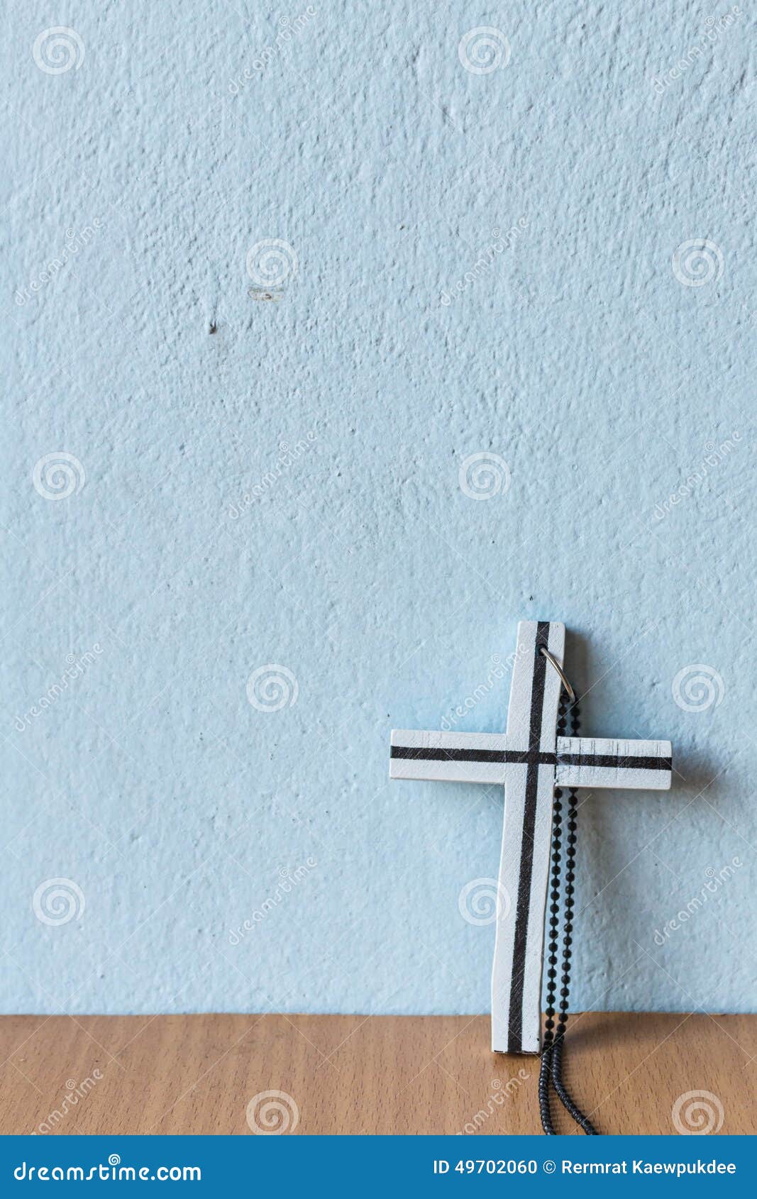 The Cross is Leaning at Wall Stock Photo - Image of passion, christ ...