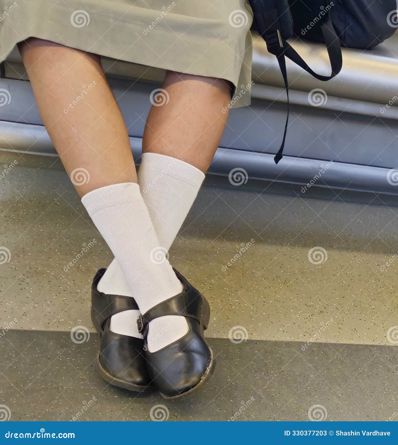 Cross Legs Reveals the Inbuilt Beauty Stock Image - Image of beauty ...