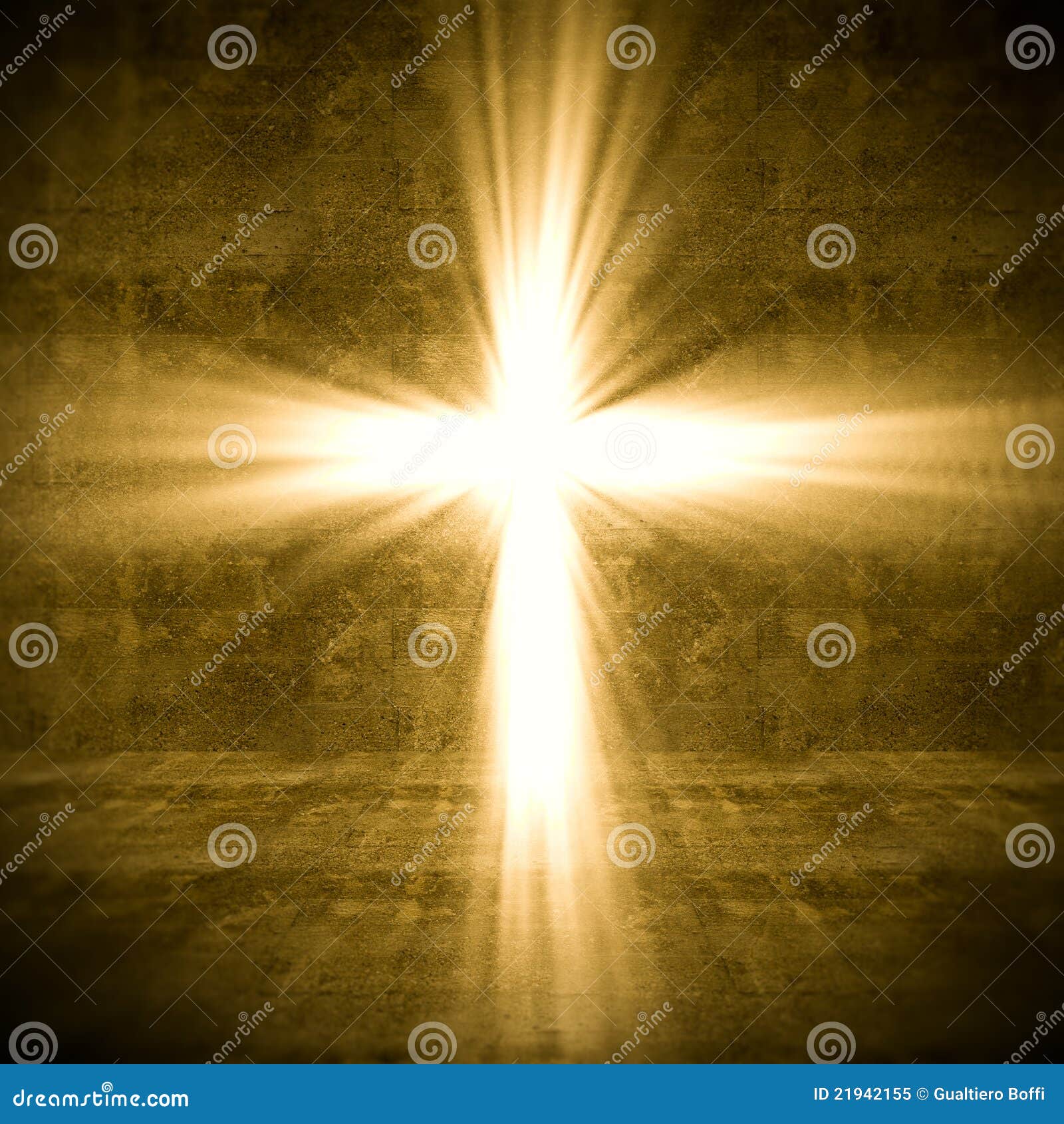 Light Of Cross Form On Cement Background Stock Image | CartoonDealer ...