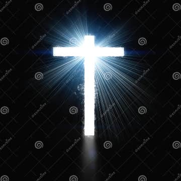 Cross of light stock illustration. Illustration of life - 104800063