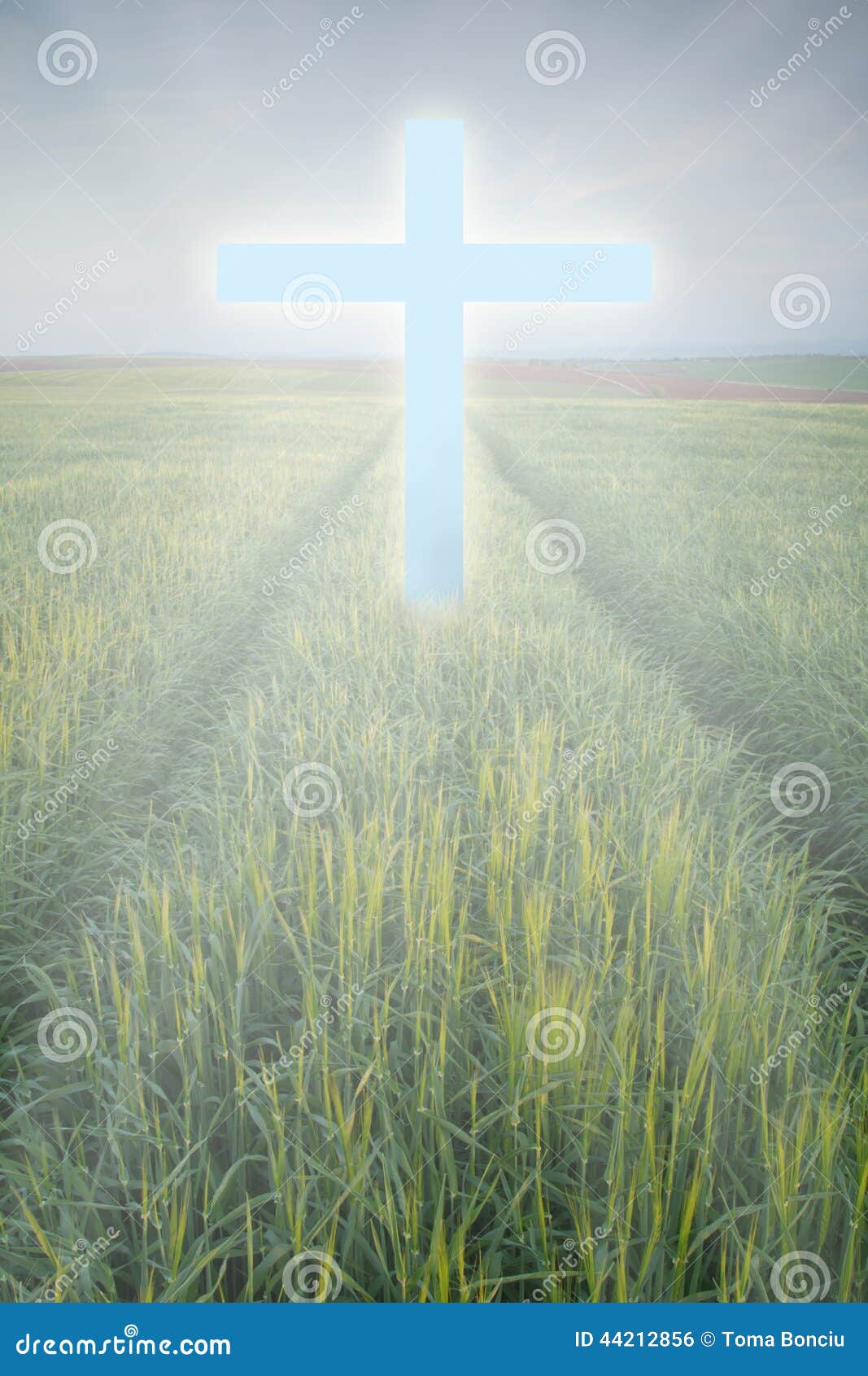 Cross of light stock photo. Image of blessing, clouds - 44212856