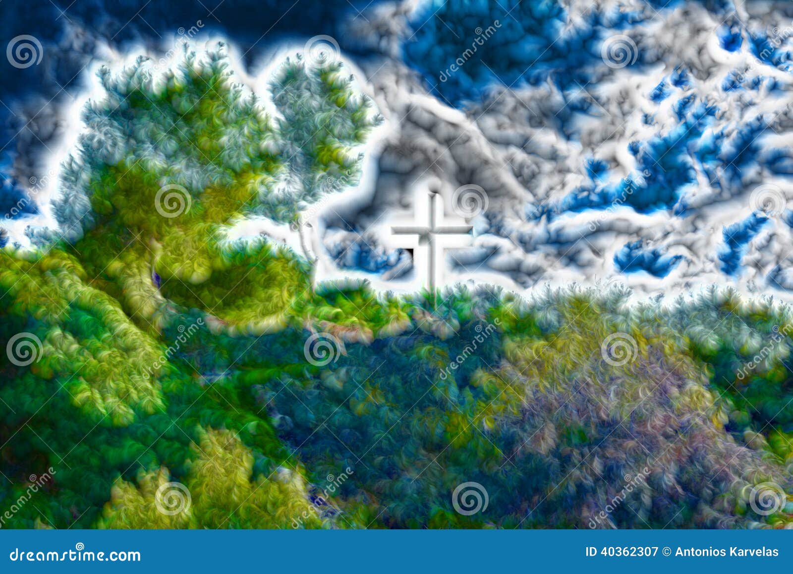 Cross of Light stock image. Image of faith, christ, crucifix - 40362307