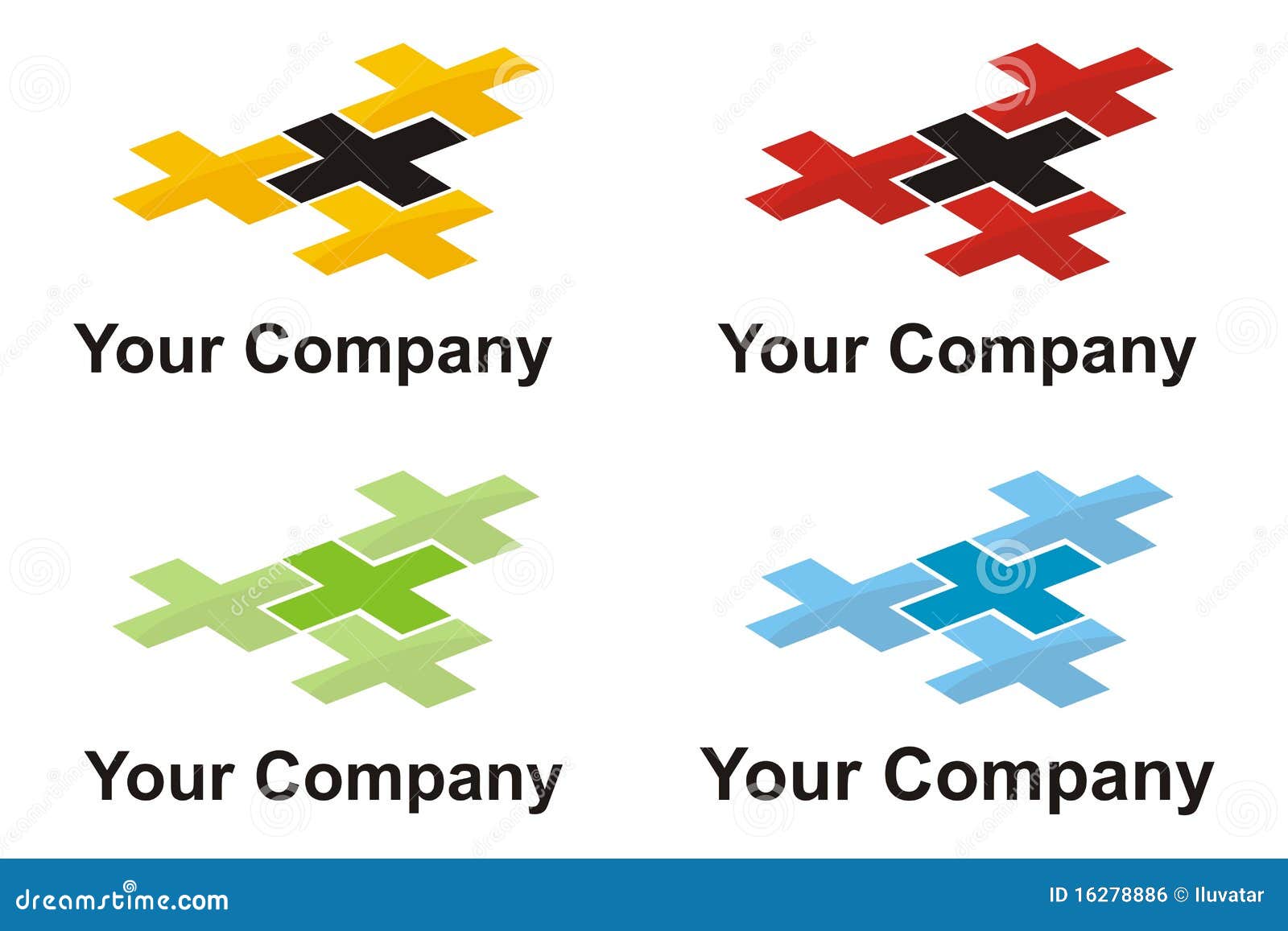 Cross logo element stock vector. Illustration of corporate - 16278886