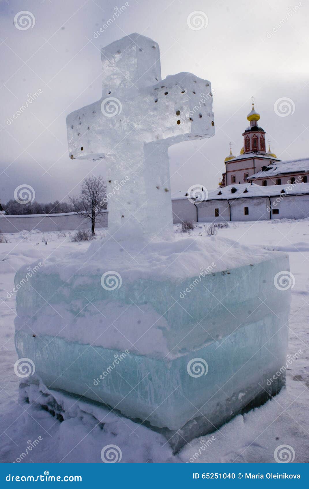 Cross made of ice stock photo. Image of frozen, nature - 65251040
