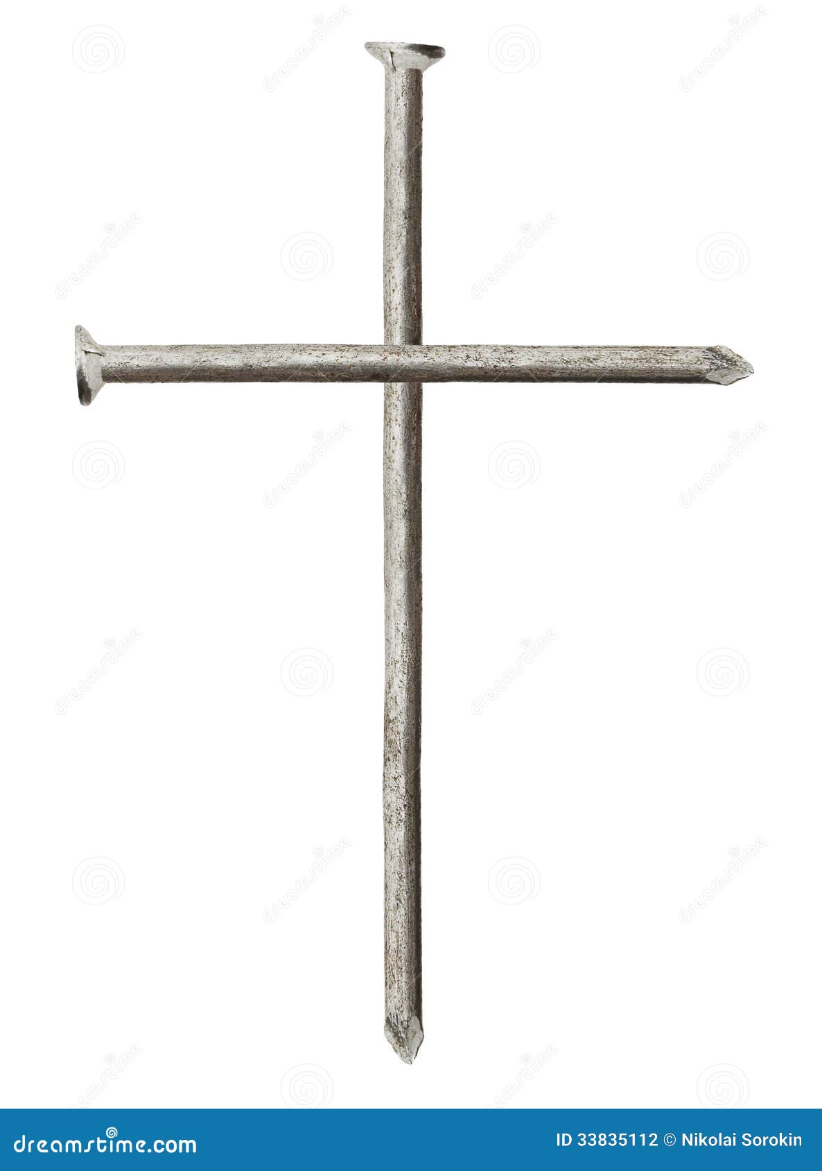 Cross Made Of Nails Stock Photography | CartoonDealer.com #33835112