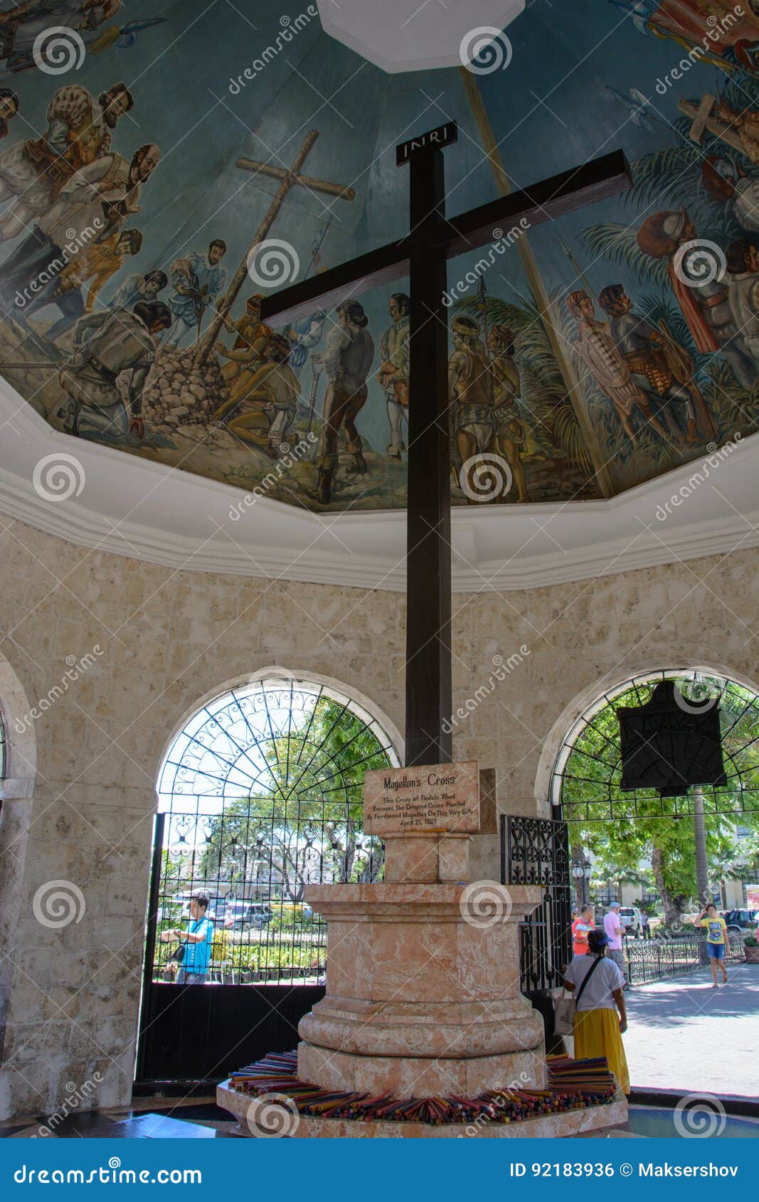 Cross of Magellan in Cebu, Philippines Editorial Photo - Image of ...
