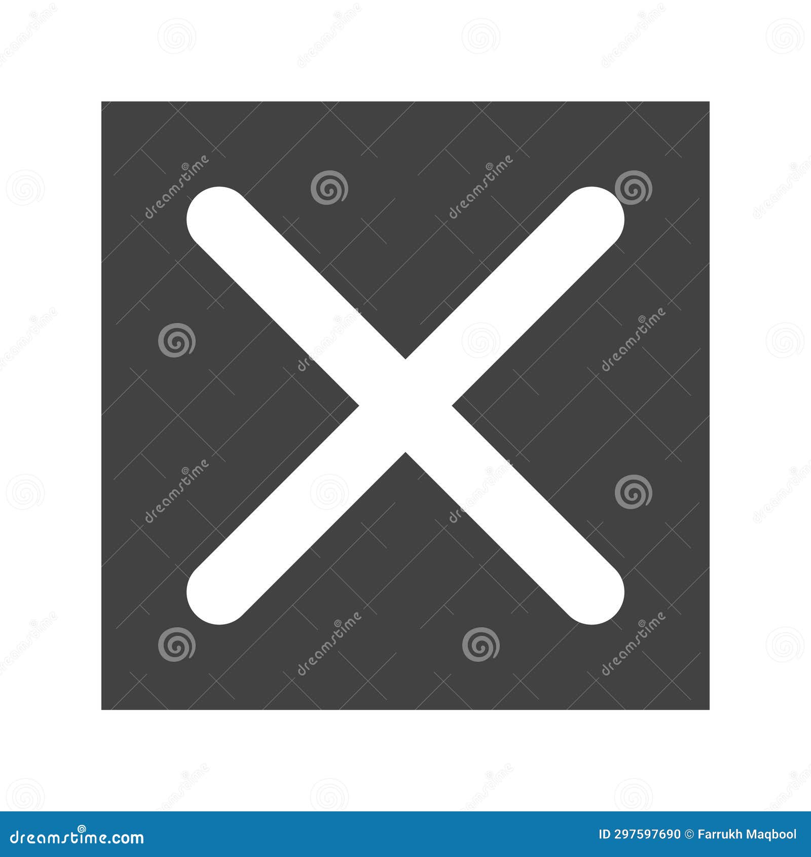 Cross Mark Button Icon Vector Image. Stock Vector - Illustration of ...