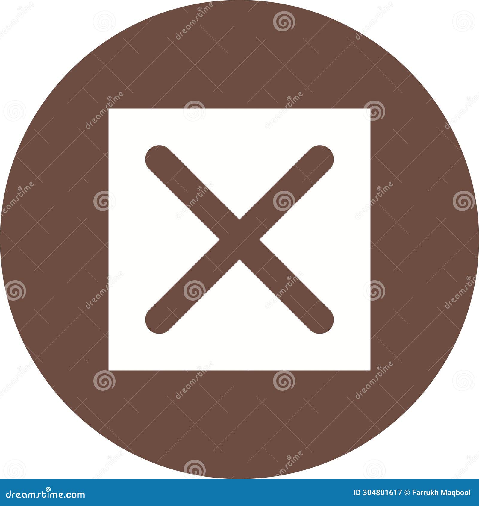 Cross Mark Button Icon Vector Image. Stock Vector - Illustration of ...