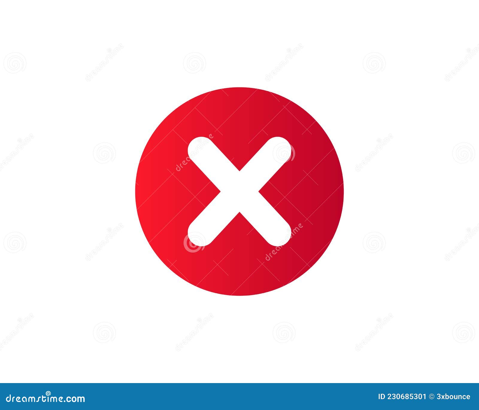Negative, Red Check Mark Folder Icon Stock Illustration | CartoonDealer ...