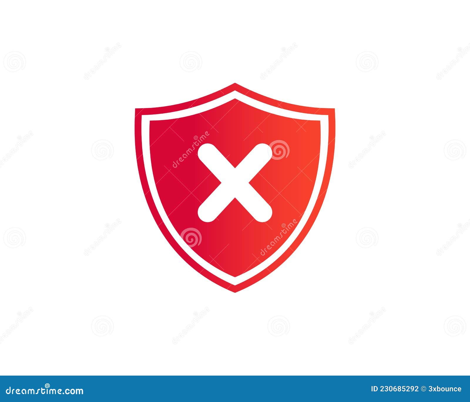 Cross Mark Icon. Deny, Close, Wrong Mark Symbol. Negative Check Mark ...