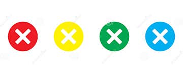 Cross Mark Icon Set . Cross Icon. Stock Vector - Illustration of icon ...