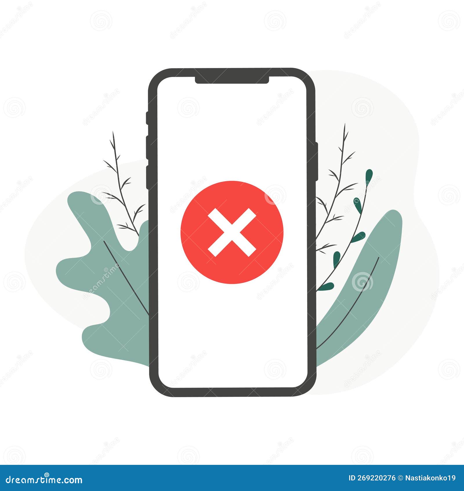 Exit Cross Sign Element. Red X Icon Isolated On White Background ...