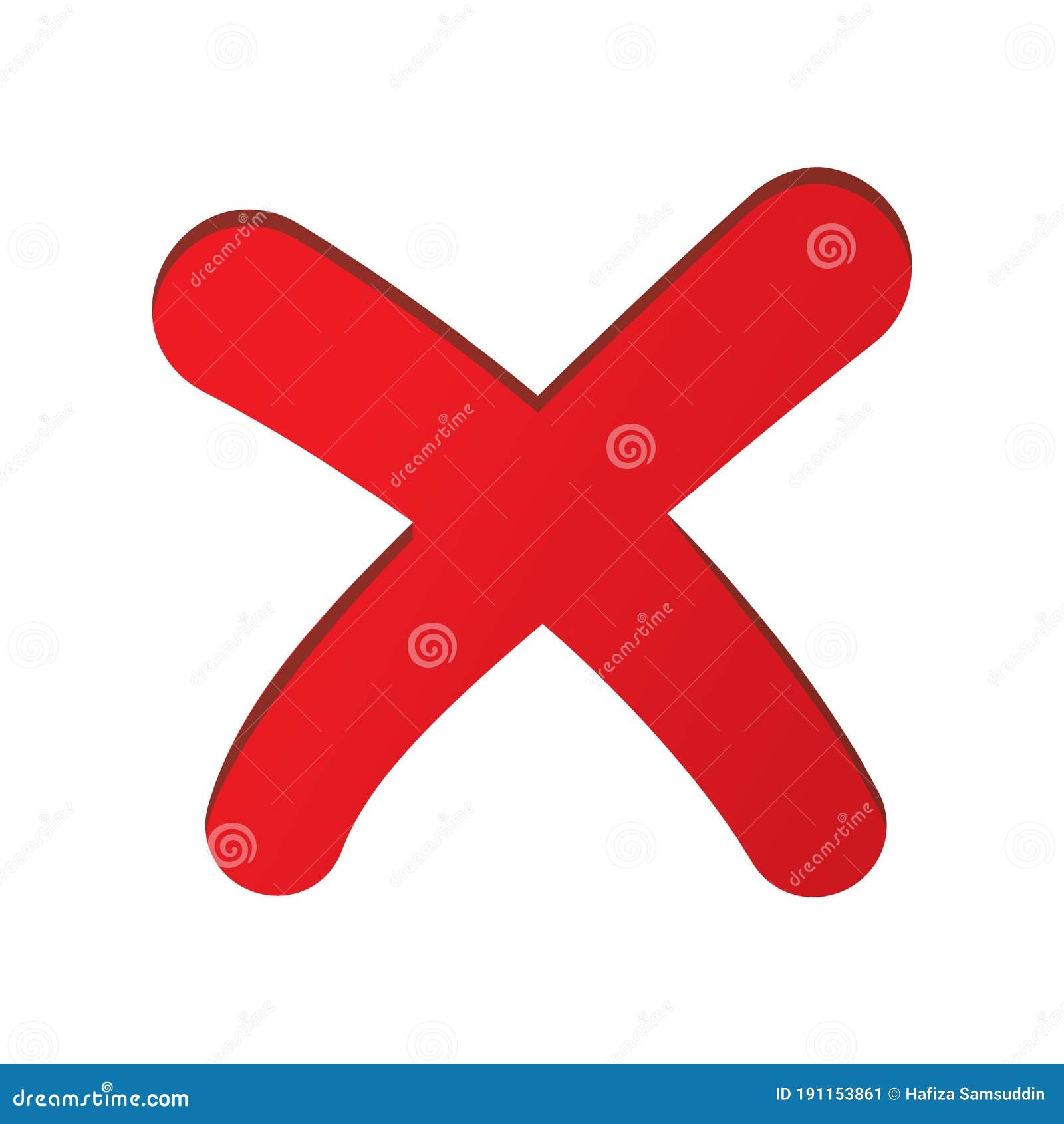 Cross Mark. Vector Illustration Decorative Design Stock Vector ...