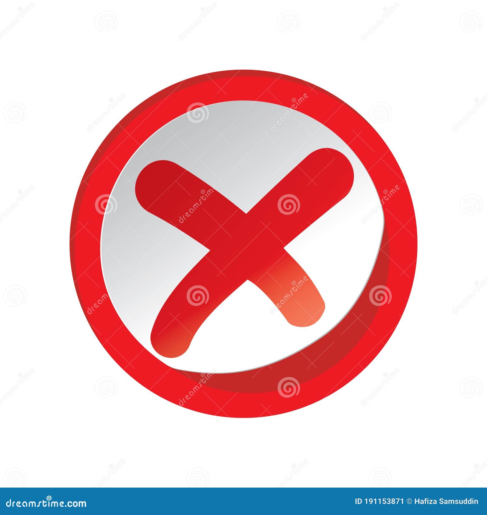 Cross Mark. Vector Illustration Decorative Design Stock Vector ...