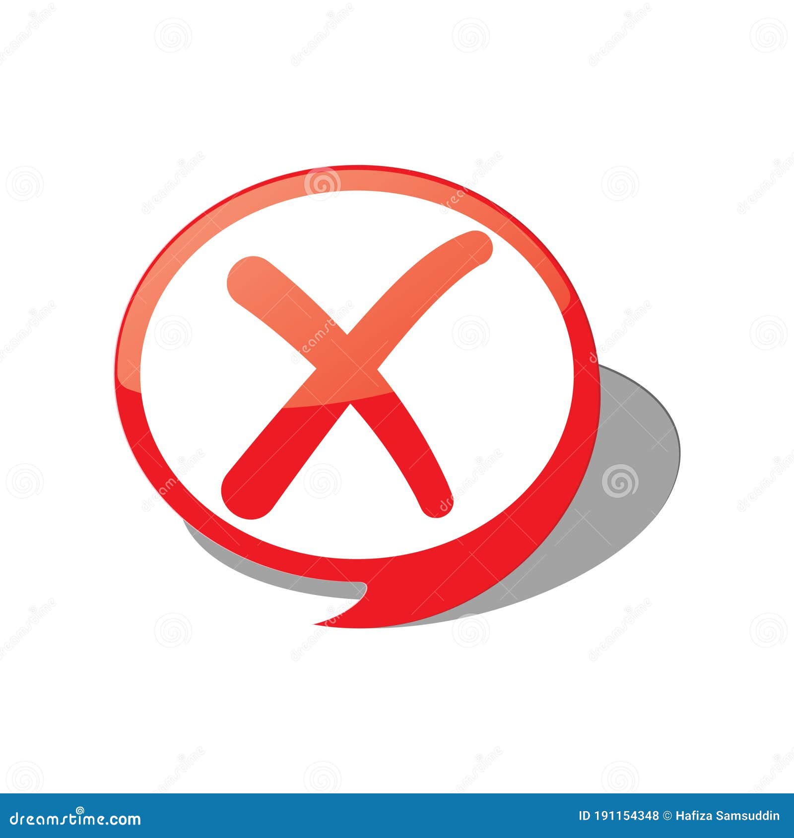 Cross Mark. Vector Illustration Decorative Design Stock Vector ...