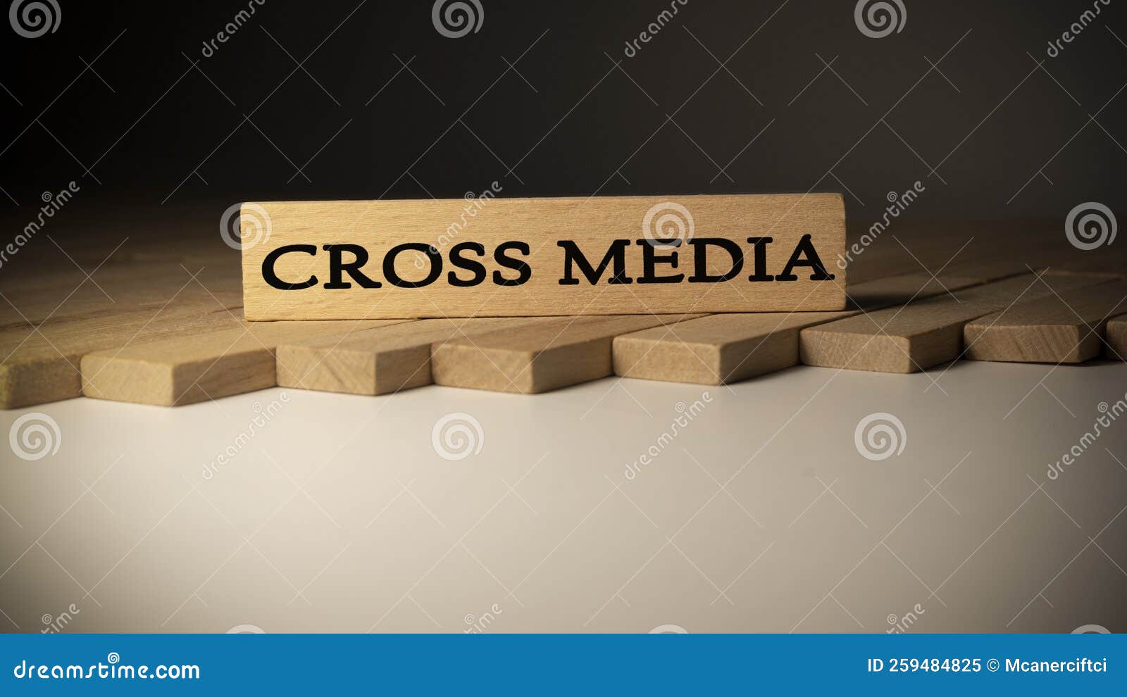 Cross Media Inscribed on Wooden Frame. Wooden Patterns Stock Image ...