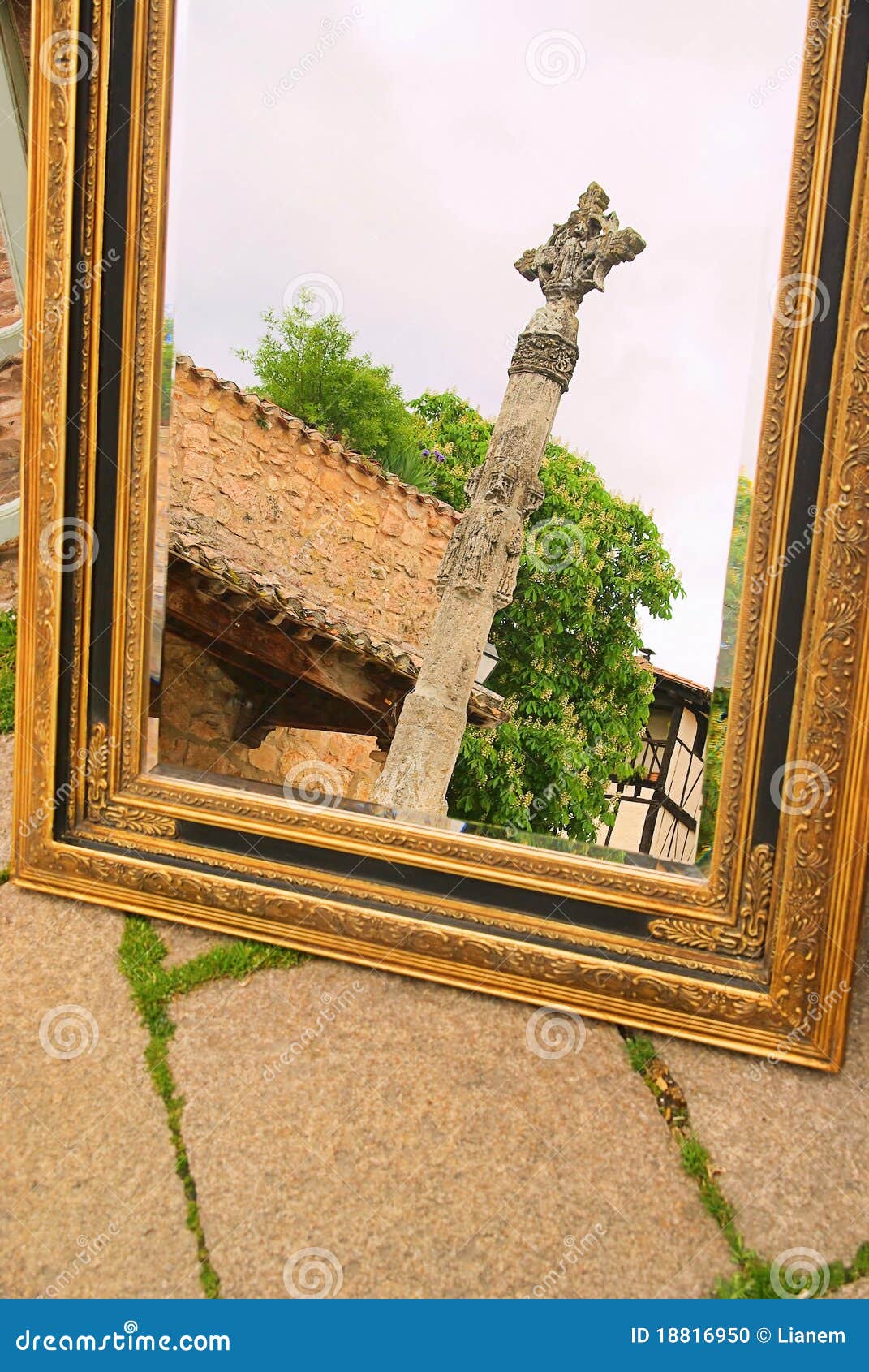Cross mirror stock photo. Image of religeous, ancient - 18816950