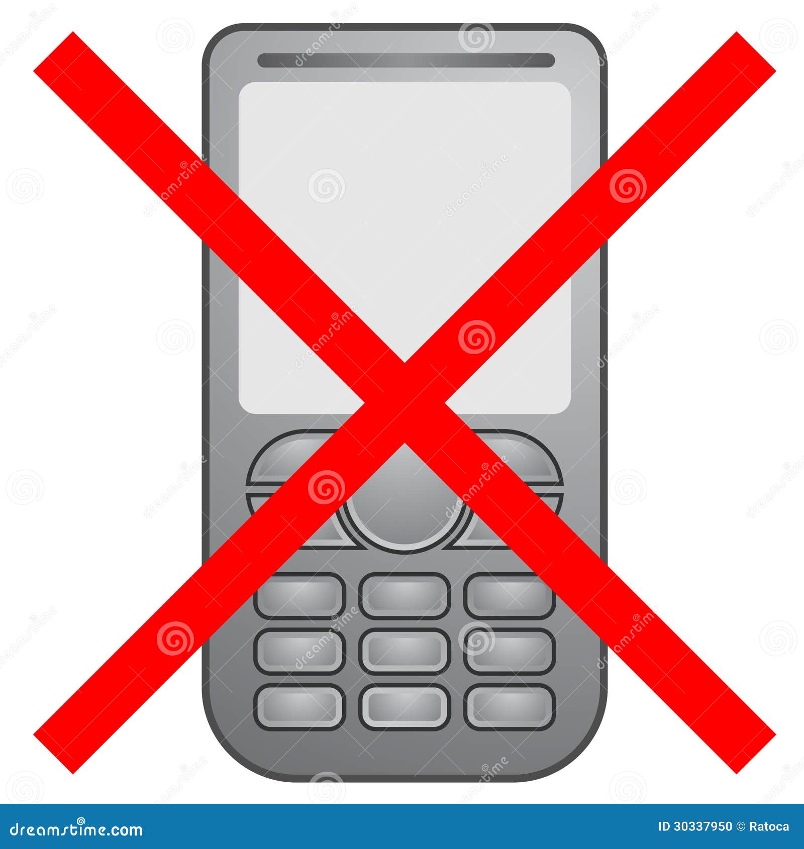 Cross mobile stock vector. Illustration of warning, appliance - 30337950