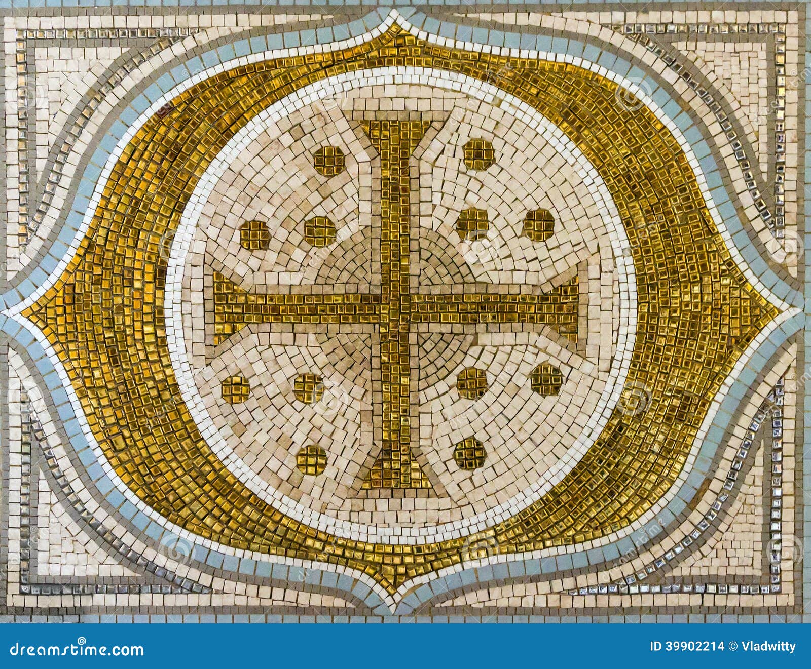 Cross mosaic tile stock photo. Image of forgiveness, gold - 39902214