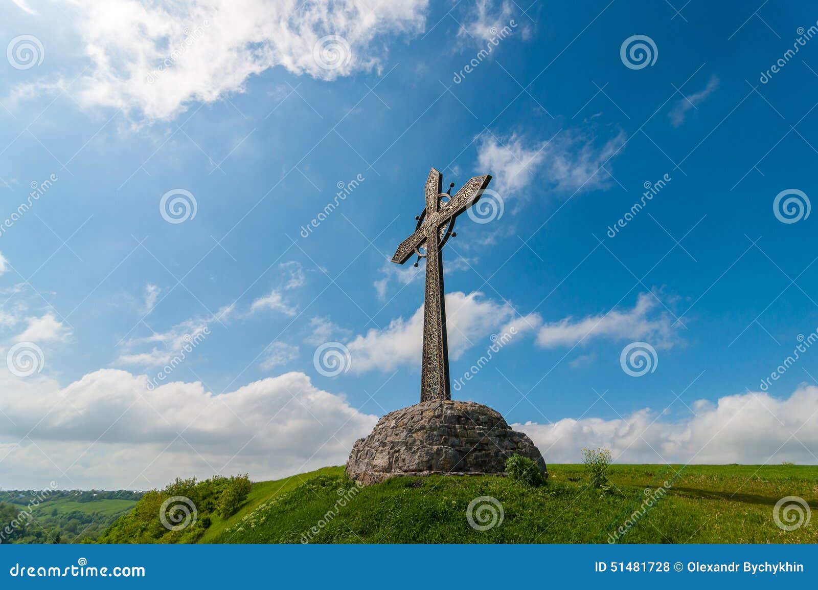 Cross on the Mountain. Easter, Spring Stock Photo - Image of easter ...