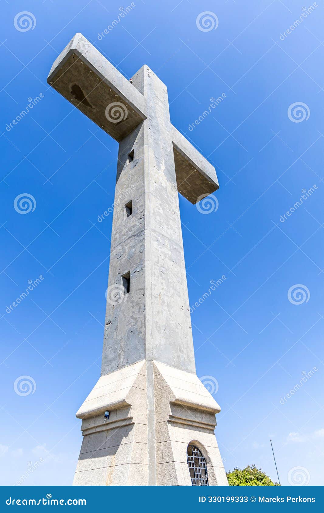 Cross and the Observation Deck on the Mount Filerimos, Greece, Rhodes ...
