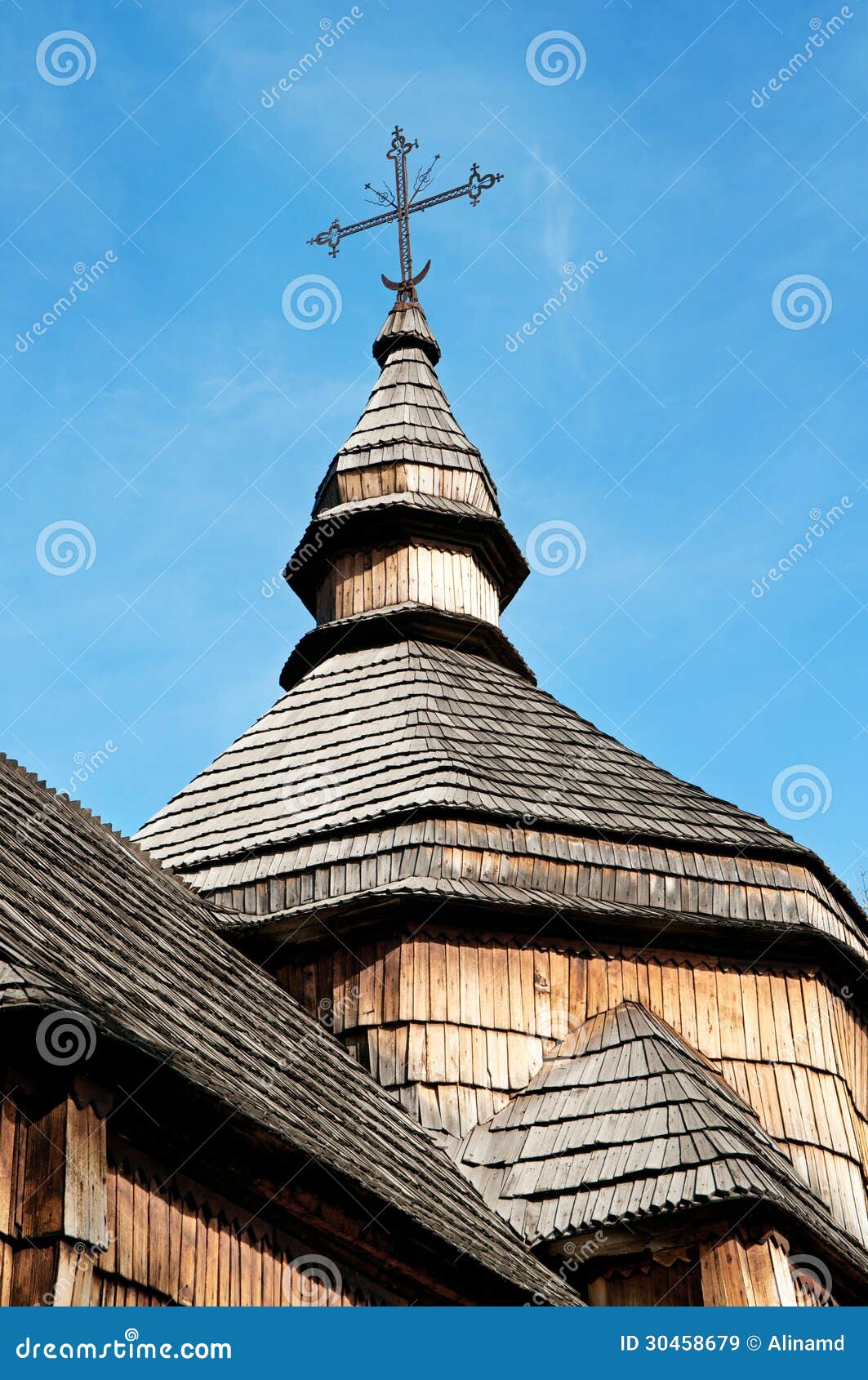 Cross on the old church stock image. Image of color, abstract - 30458679