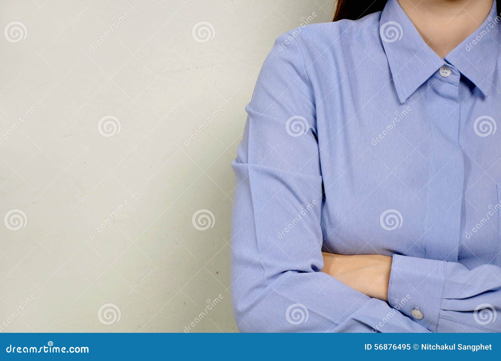 Cross one s arm stock image. Image of concept, female - 56876495