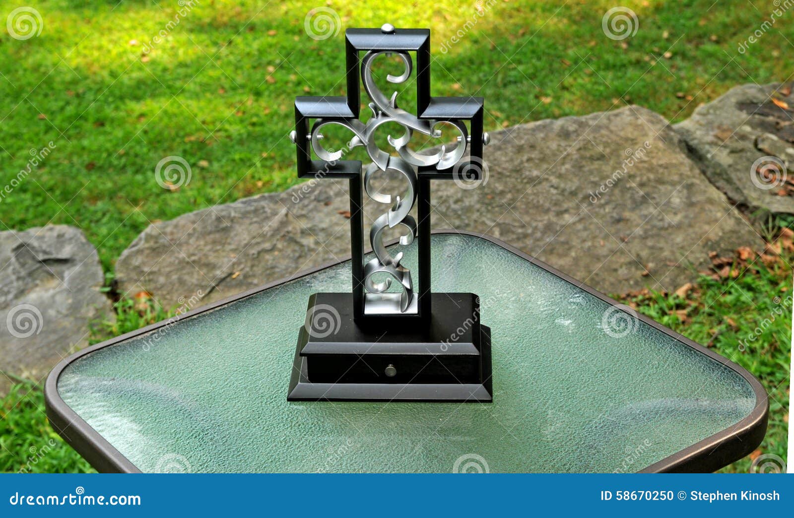 Cross in outdoor setting stock photo. Image of cross - 58670250