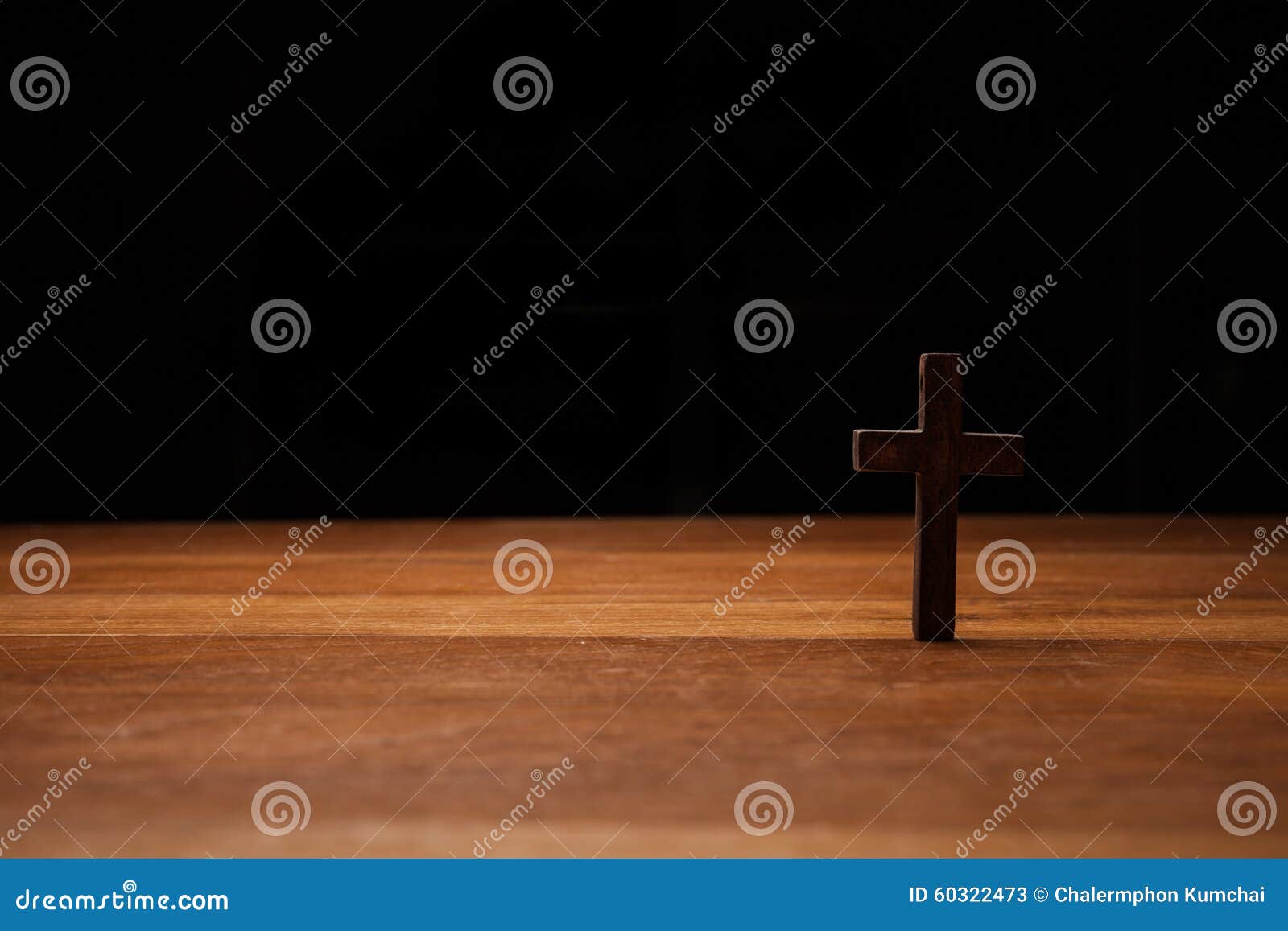 Cross over wood table stock image. Image of jesus, spirituality - 60322473