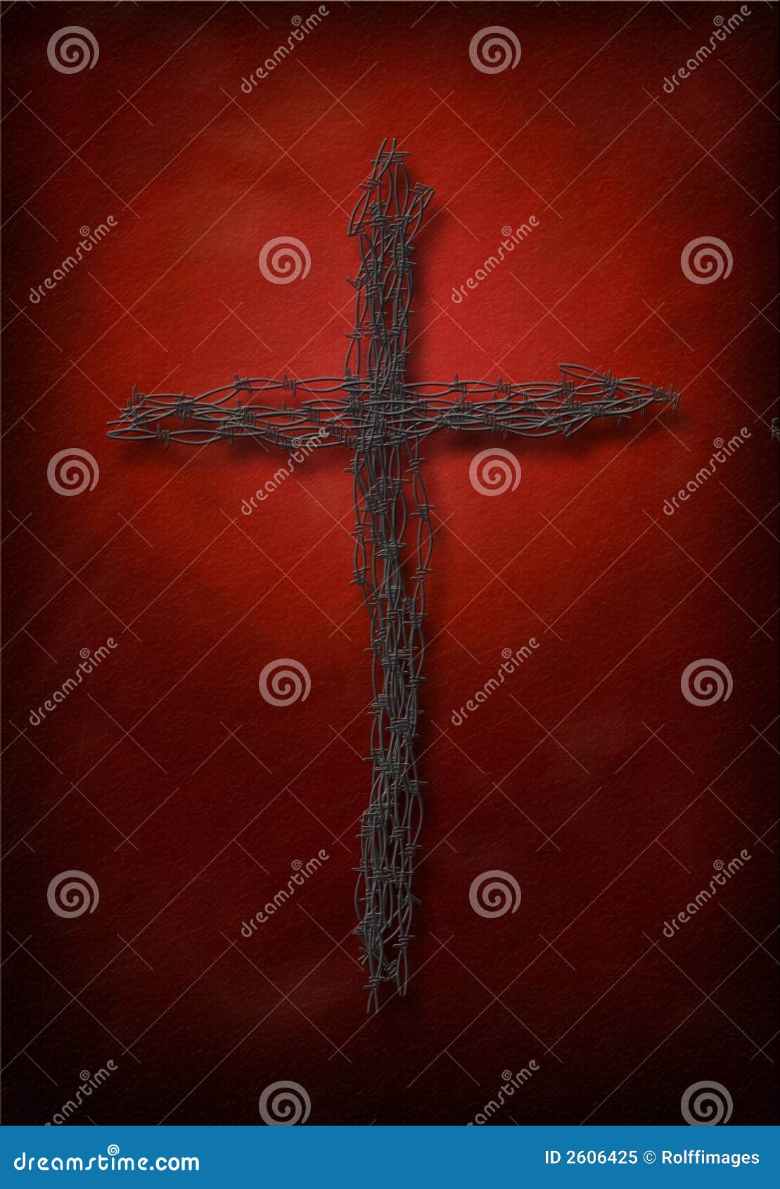 Cross of Pain stock illustration. Illustration of faith - 2606425
