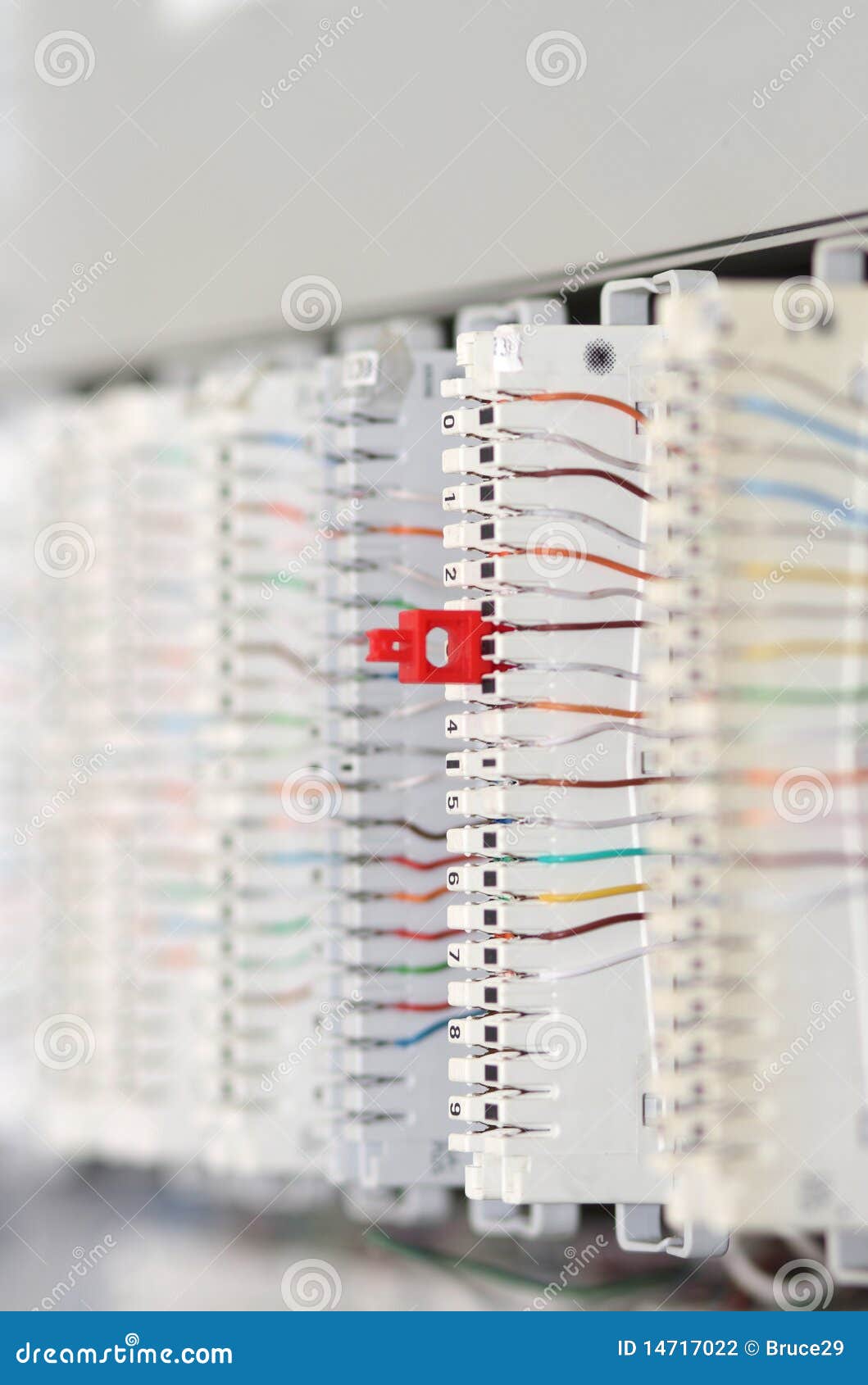 Cross-panel for Communications Stock Photo - Image of cable, equipment ...