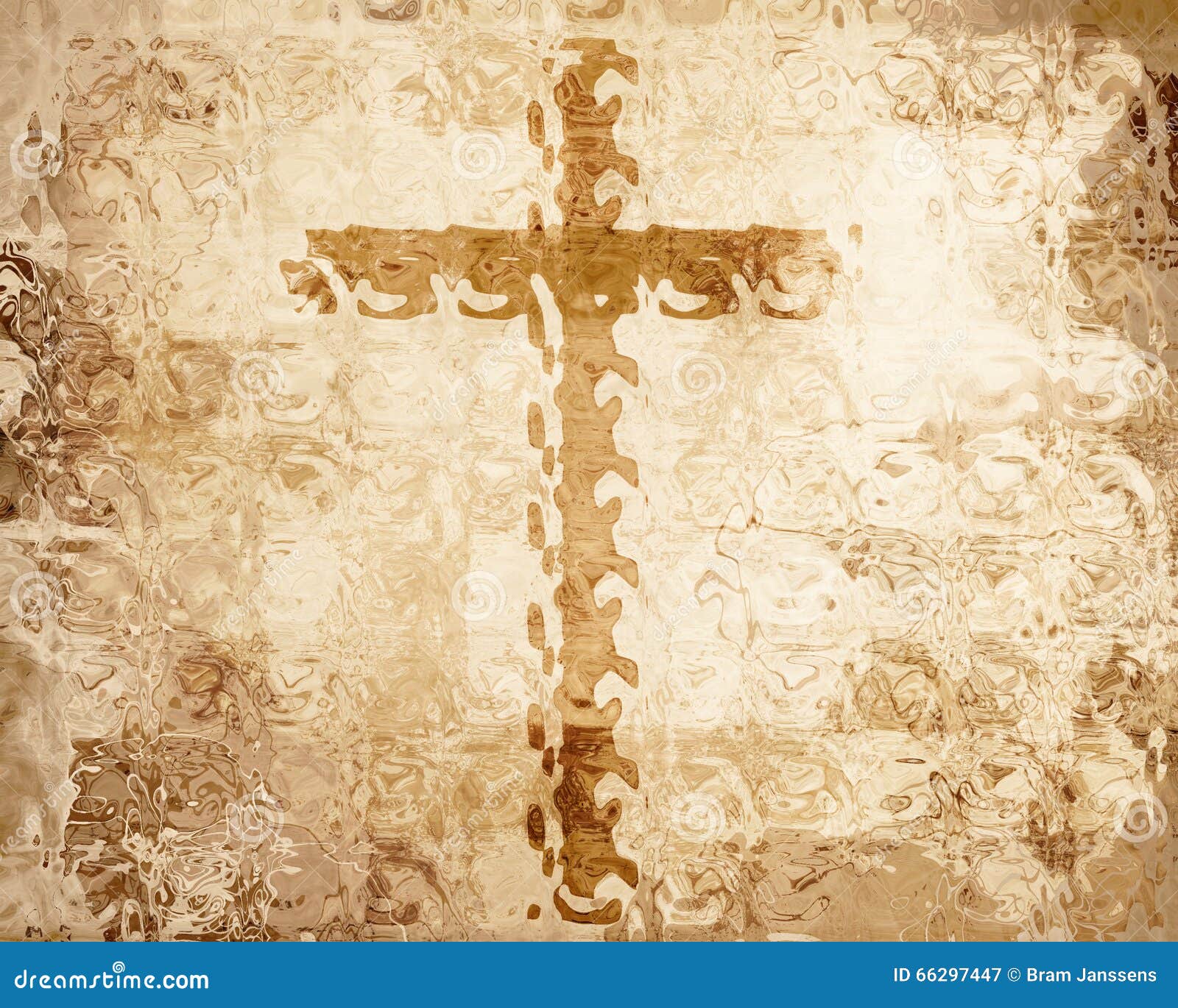 Cross on parchment stock illustration. Illustration of faith - 66297447