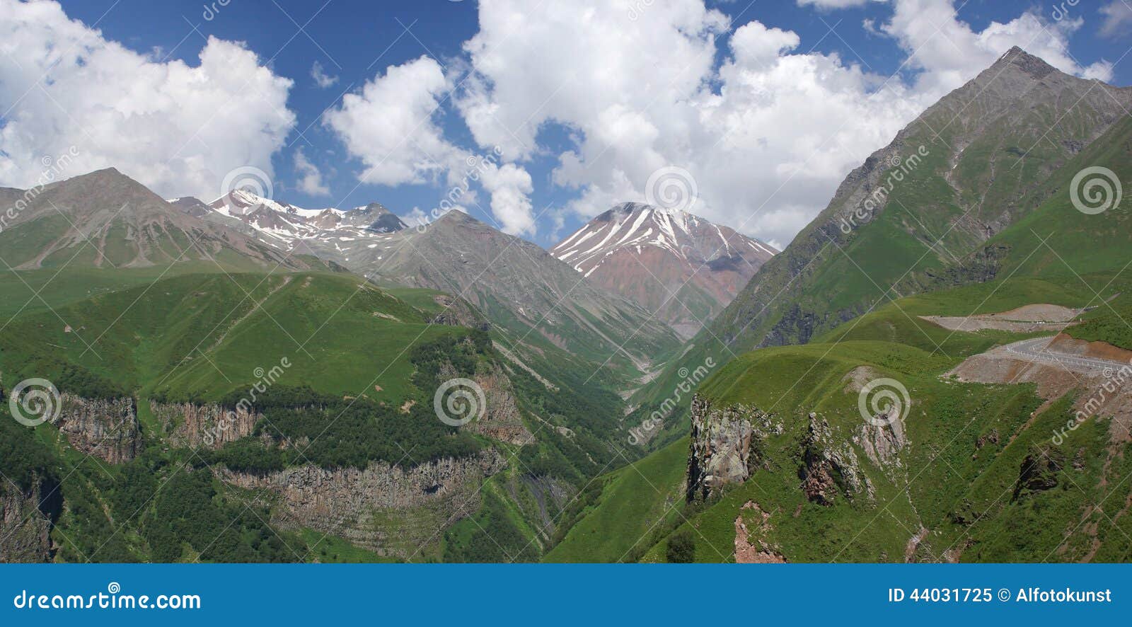 Cross Pass, Caucasus Mountains, Georgia Stock Image - Image of vacation ...