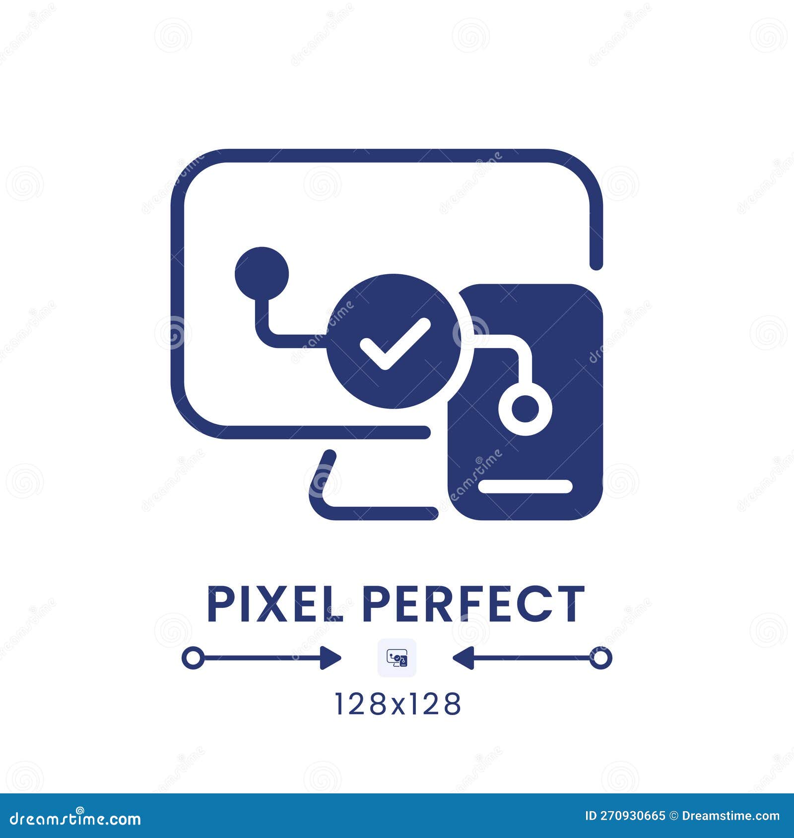 Cross-platform Compatibility Black Solid Desktop Icon Stock Vector ...