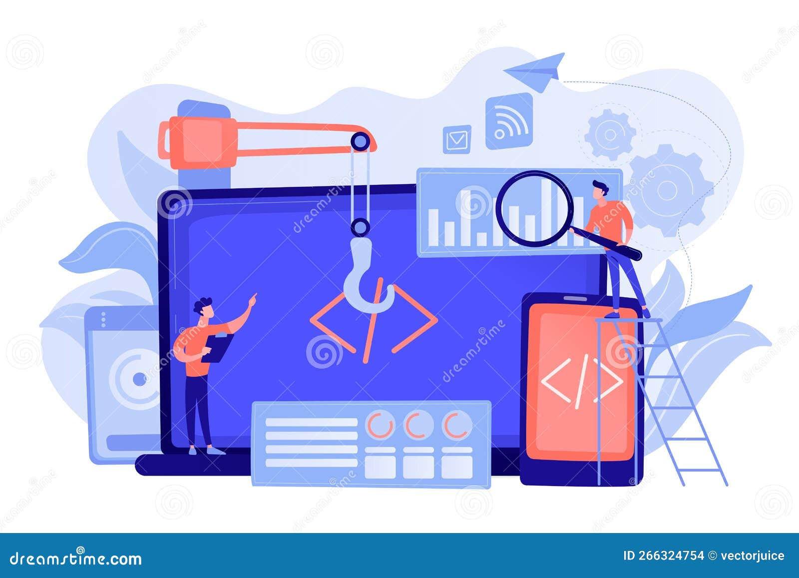 Cross-platform Development Concept Vector Illustration Stock Vector ...