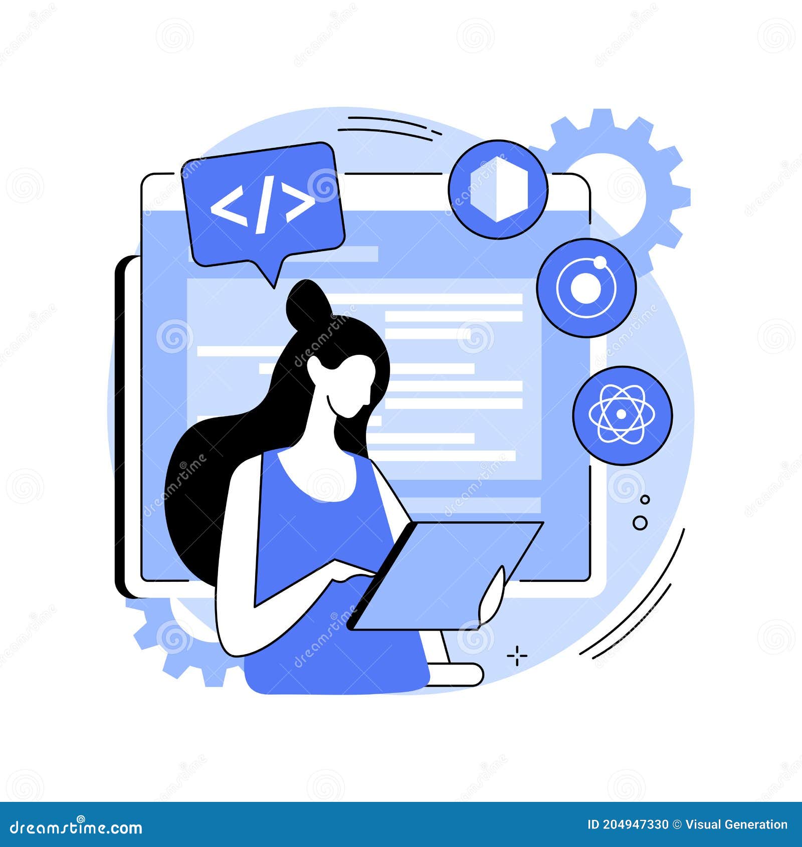 Frameworks Linear Icon. Modern Outline Frameworks Logo Concept O ...