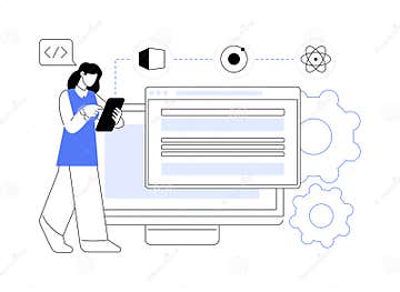 Cross-platform Frameworks Abstract Concept Vector Illustration. Stock Vector - Illustration of ...