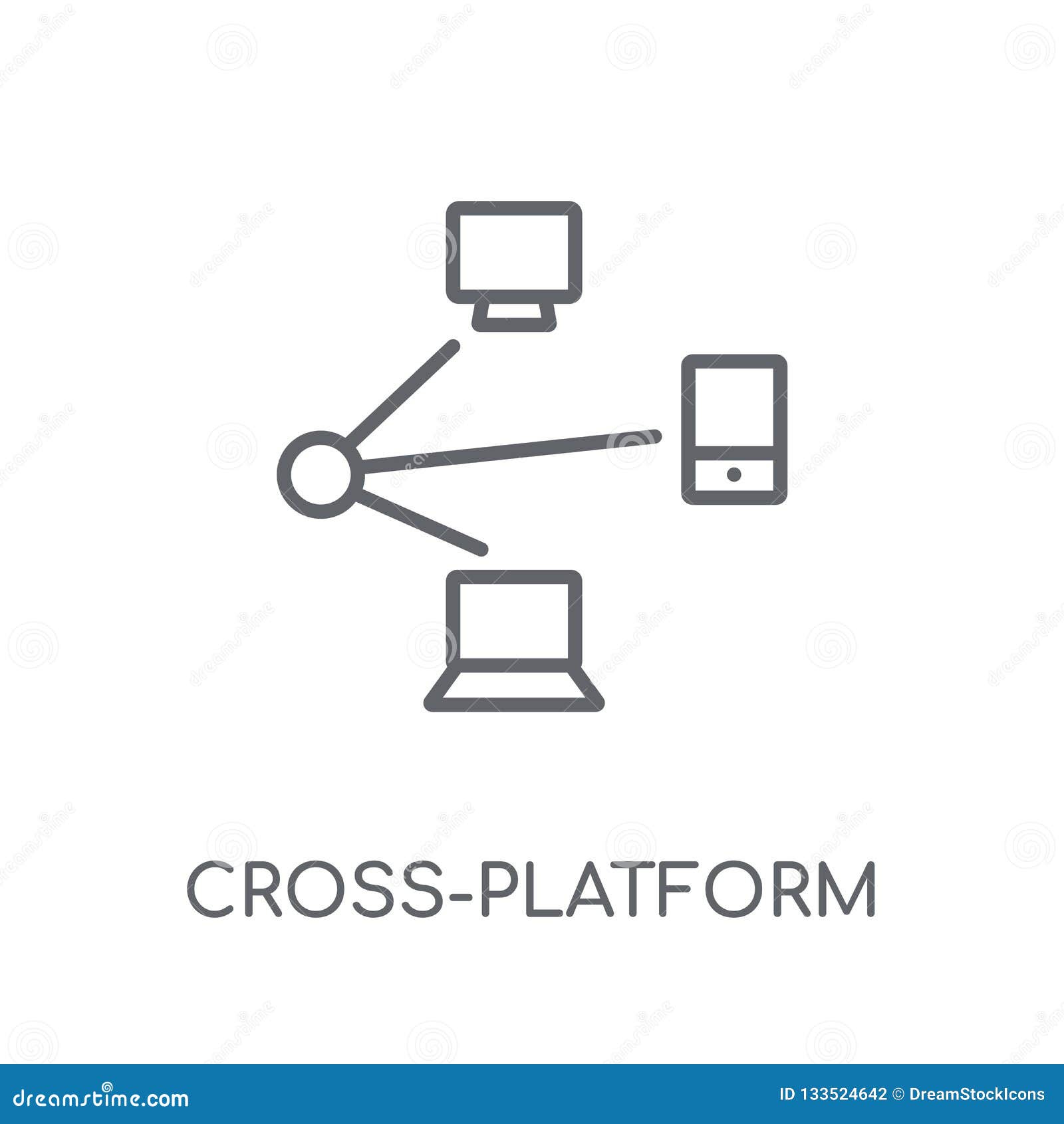 Cross-platform Linear Icon. Modern Outline Cross-platform Logo C Stock ... Cross-platform Linear Icon. Modern Outline Cross-platform Logo C Stock ...