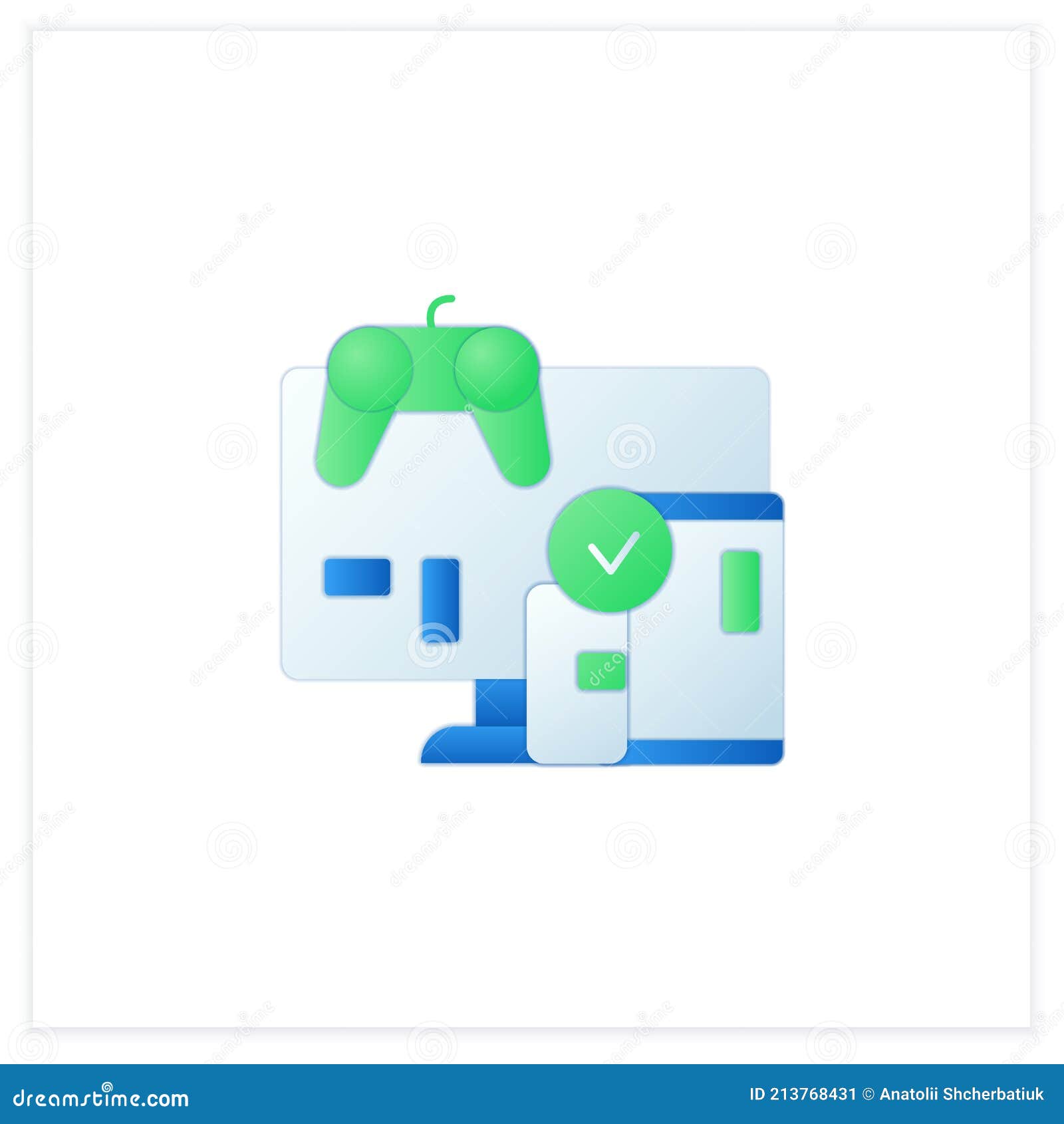 Cross Platform Play Flat Icon Stock Vector - Illustration of cross ...