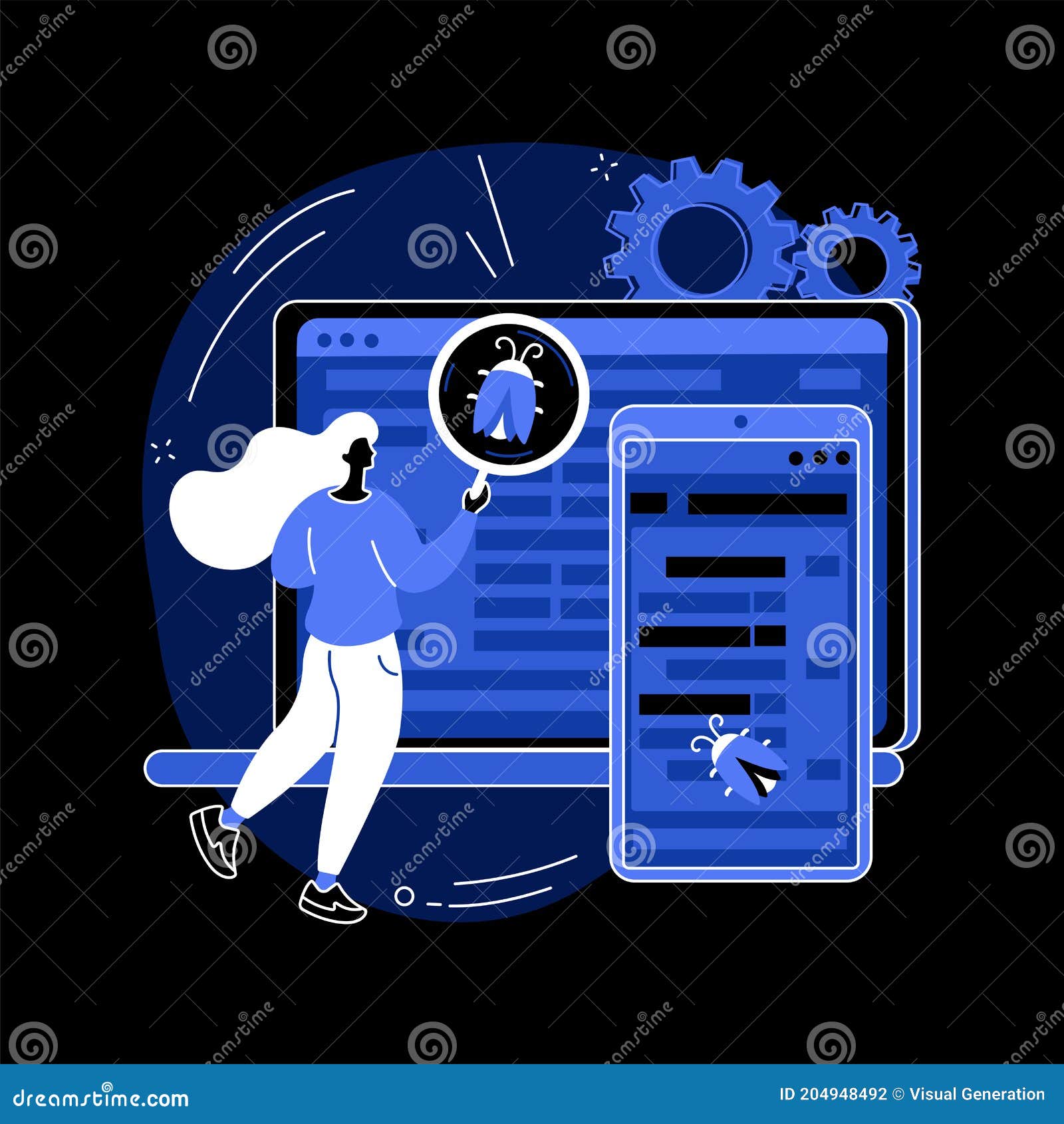 Cross Platform Testing Abstract Concept Vector Illustration Stock Vector Illustration Of