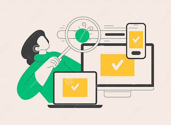 Cross Platform Testing Abstract Concept Vector Illustration Stock Illustration Illustration