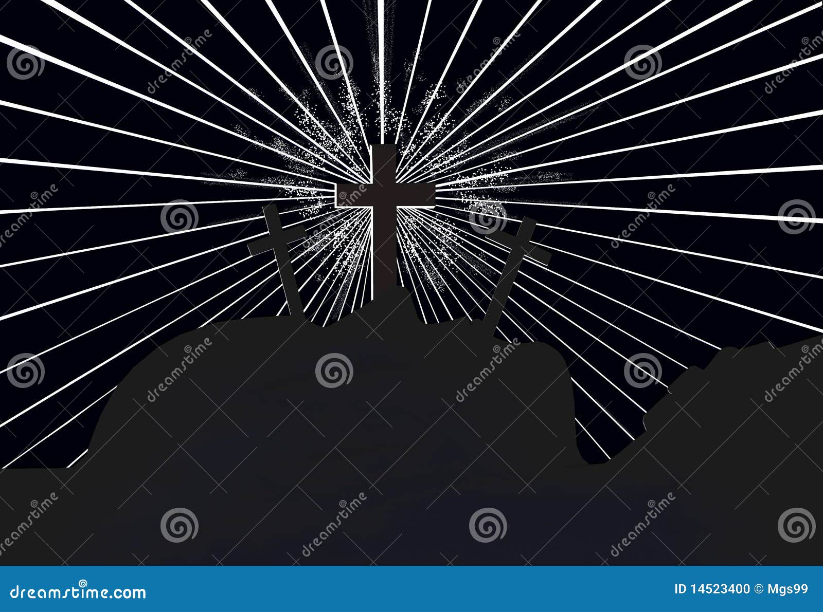 Cross of power stock illustration. Illustration of holy - 14523400