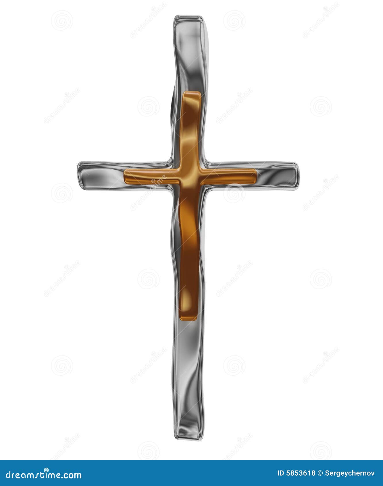 Cross render stock illustration. Illustration of serene - 5853618