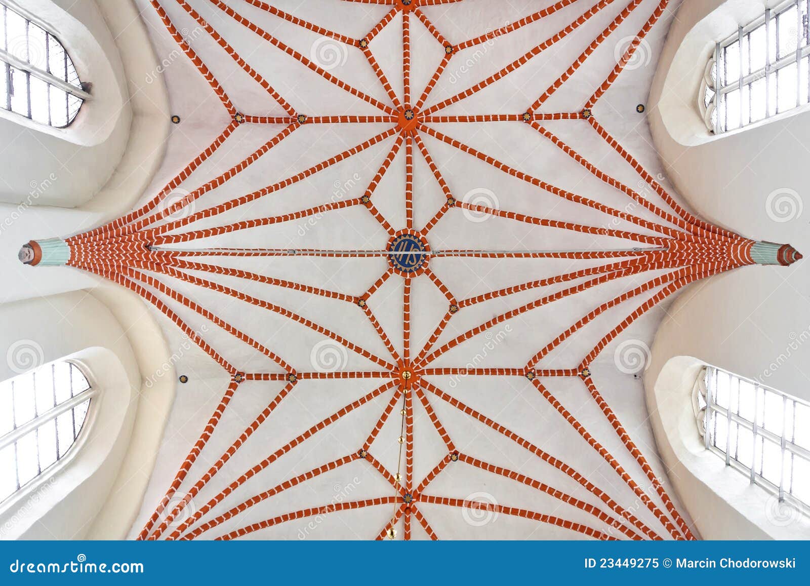 Cross-ribbed vault stock image. Image of religion, abstract - 23449275