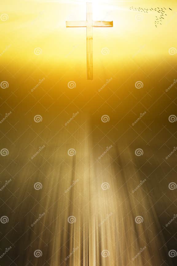 Cross with road stock image. Image of outer, atmosphere - 64109175