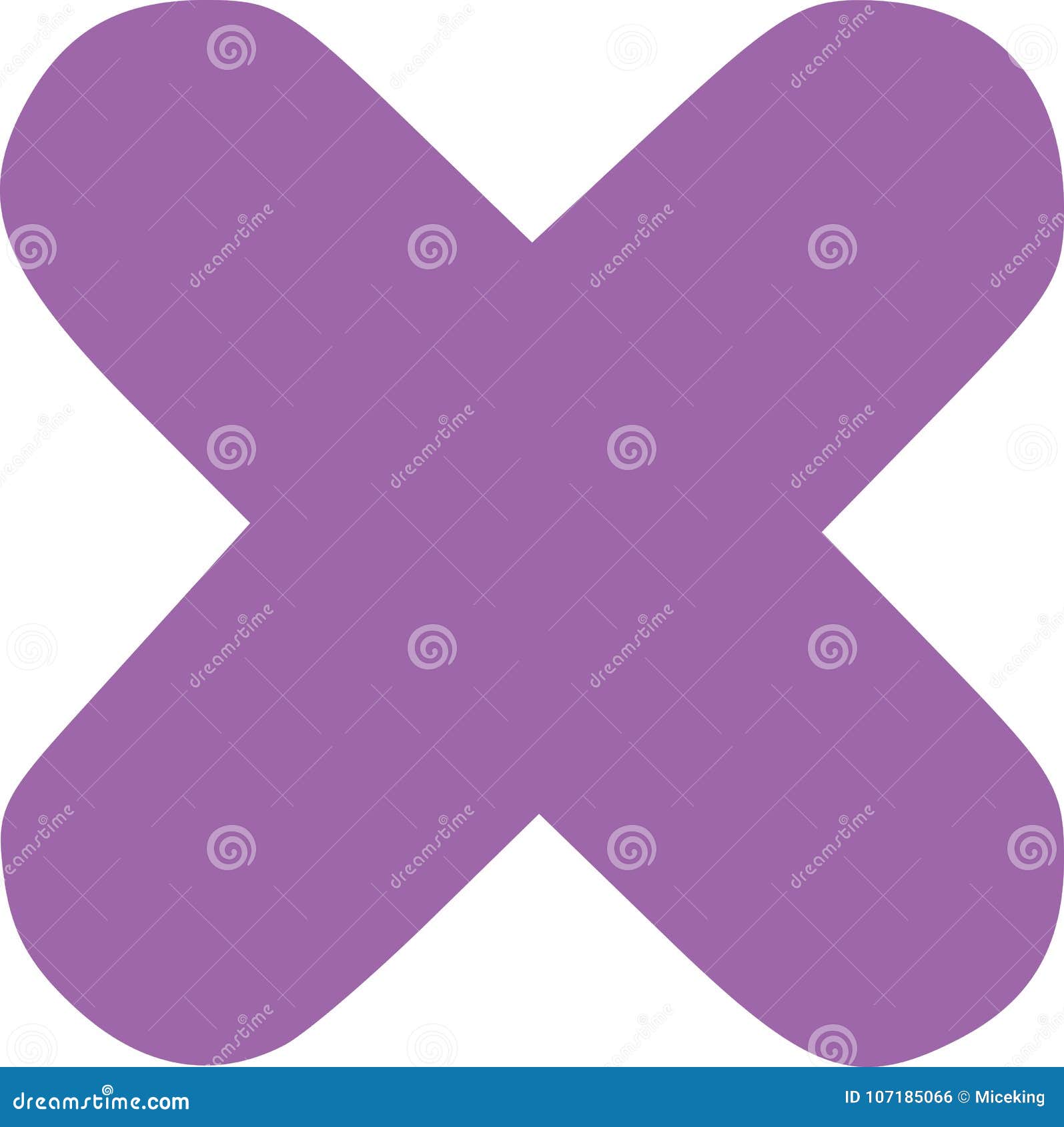Cross with Round Edges Icon Stock Vector - Illustration of crisscross ...