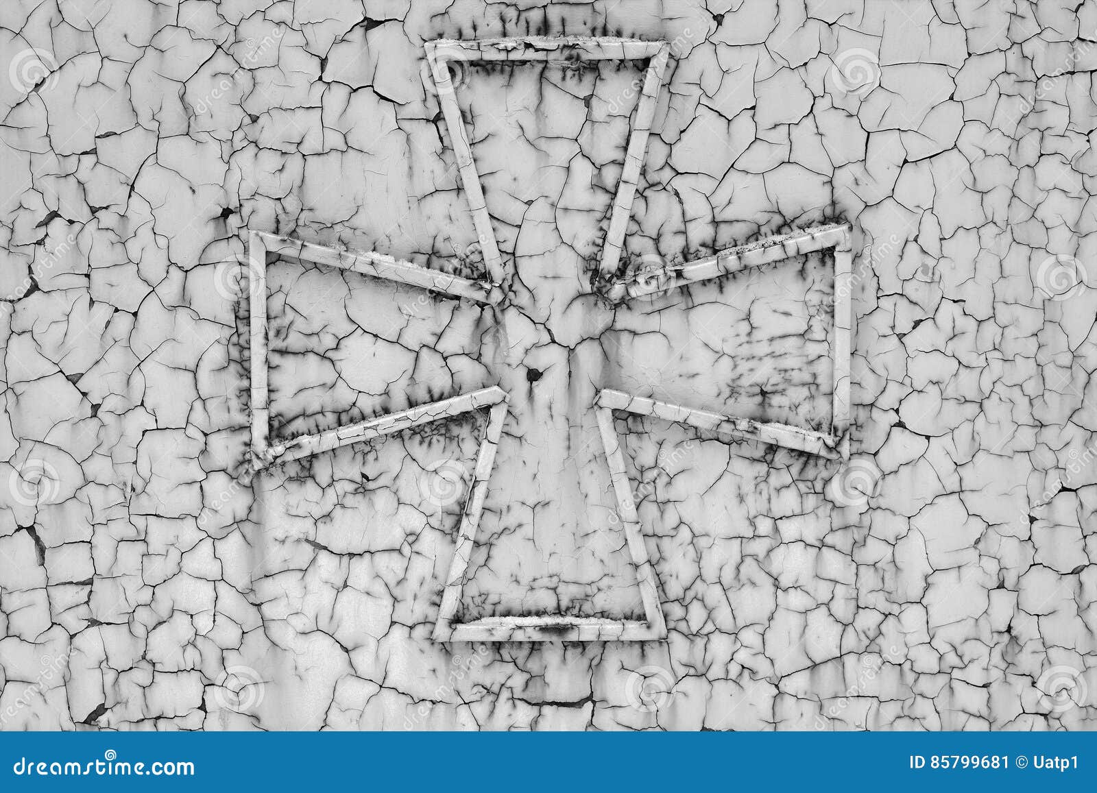 Cross on a rust metall stock image. Image of religion - 85799681