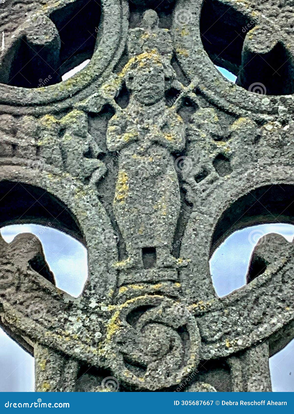 The Cross of the Scriptures, Clonmacnoise, Co. Offaly Stock Image ...