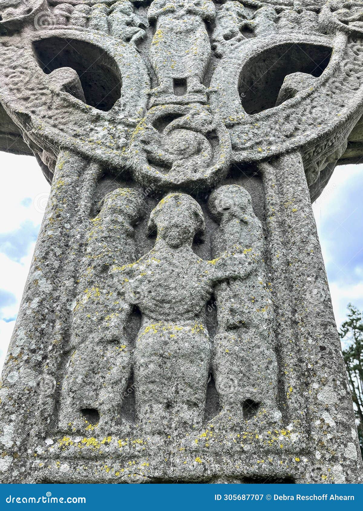 The Cross of the Scriptures, Clonmacnoise, Co. Offaly Stock Image ...