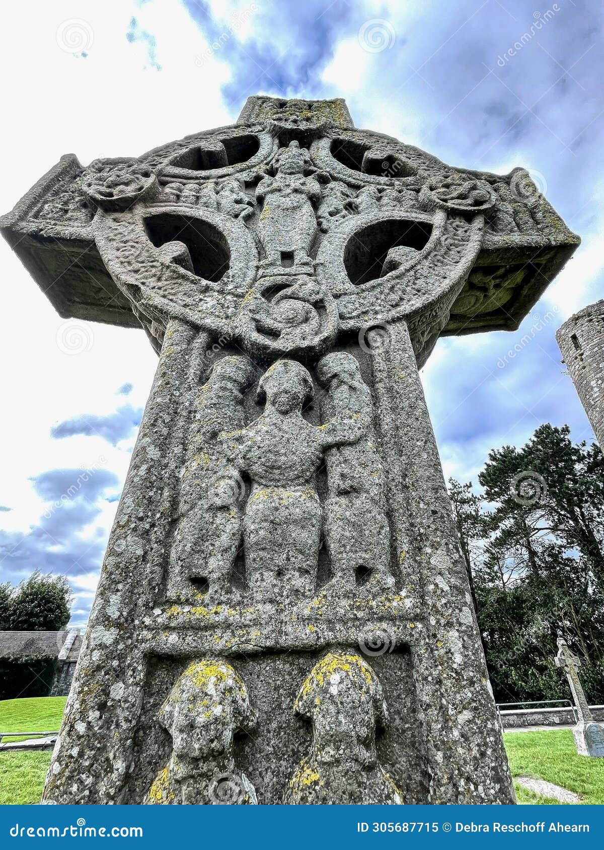 The Cross of the Scriptures, Clonmacnoise, Co. Offaly Stock Image ...